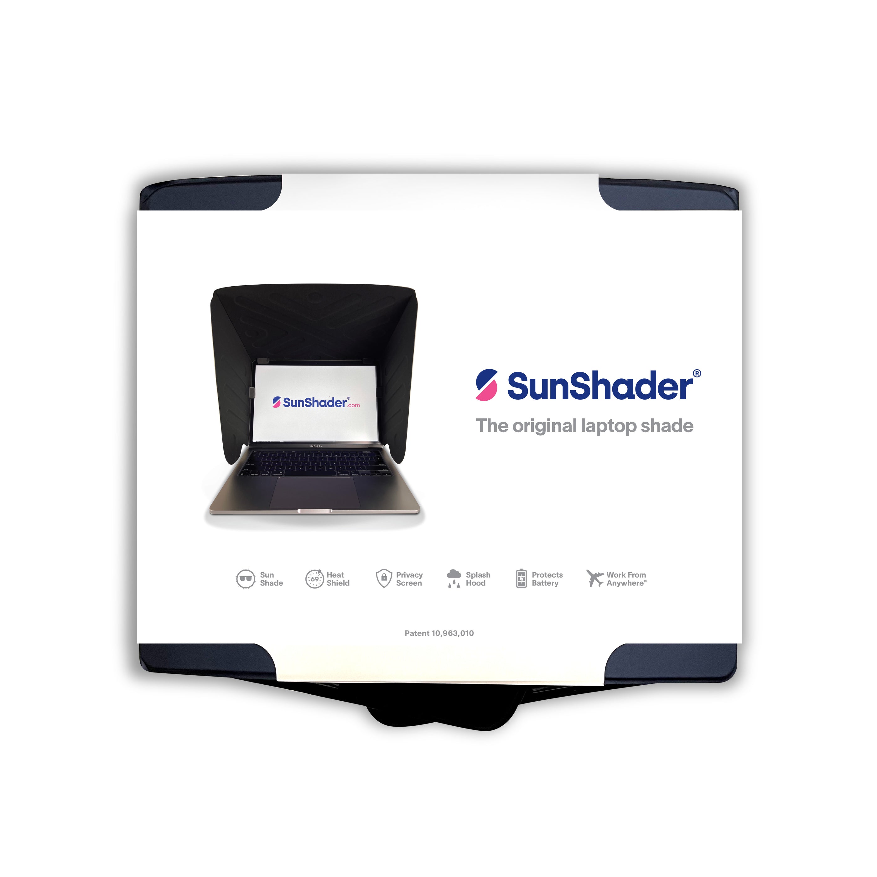 SunShader is the Laptop Sun Shade for Working Outside