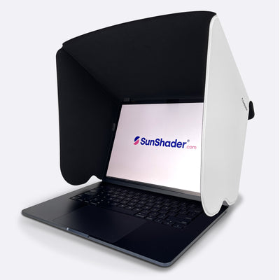 SunShader is the Laptop Sun Shade for Working Outside