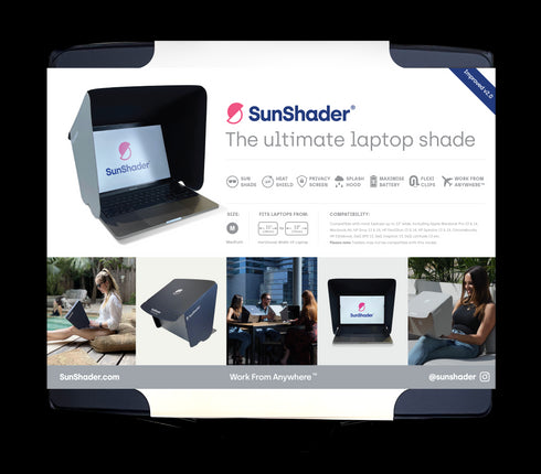 SunShader 2.5 - Laptop Sun Shade & Privacy Screen – SunShader Inc.