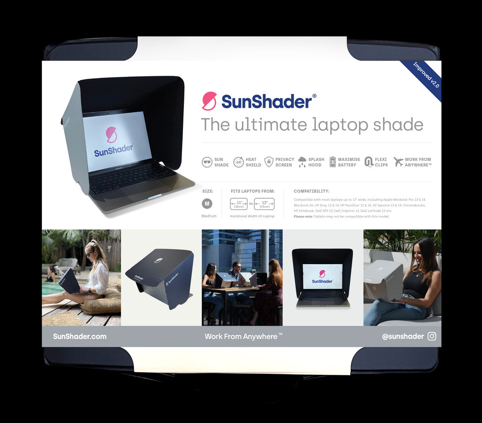 SunShader 2.5 - Laptop Sun Shade & Privacy Screen – SunShader Inc.